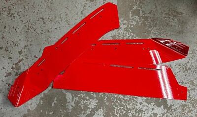 3 Piece Aluminium Splitter Kit with Slots for Polaris Slingshot - Red ...
