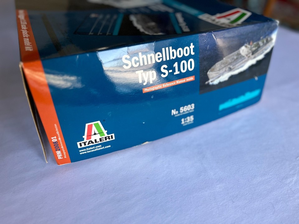 Italeri Schnellboot Typ S-100 #5603 1/35 Scale Plastic Boat Model Kit ...
