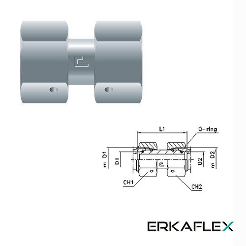 Hydraulikverschraubung Doppelmutter Mutter GZ Hydraulik ...