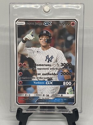 Aaron Judge Pokémon Card Full Art New York Yankees | eBay