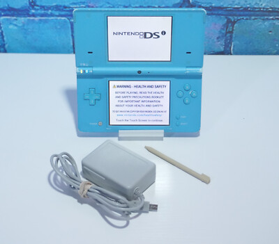 Teal Blue Nintendo DSi Handheld Video Game Console with Charger and ...