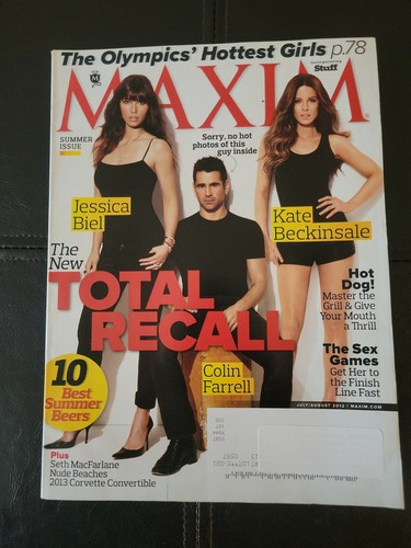 Maxim Magazine Summer Issue #175 July/August 2012 Jessica Biel Kate ...
