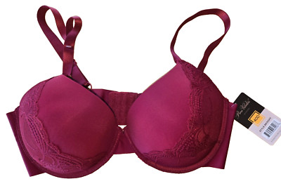 Prima Valentina Women's 40D Underwire Bra Red Lace, Back Clasp, (1) New ...