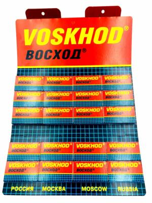 100 Voskhod Teflon Coated Double Edge Safety Razor Shaving Blades-Made ...