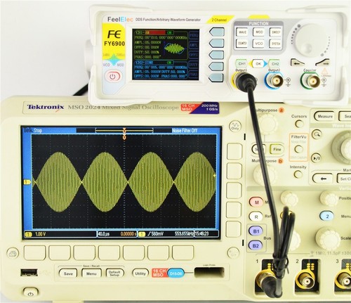 FY6900 60MHz Dual Channel DDS Function Arbitrary Waveform Pluse Signal ...
