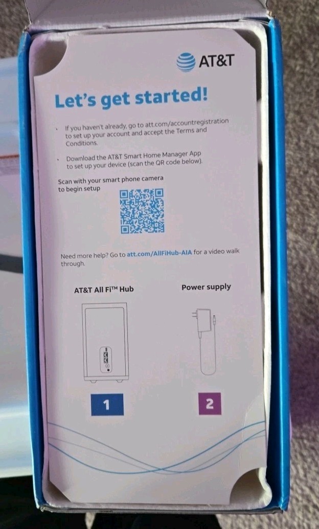 AT&T All-Fi Hub Internet Air Model BGW530-900 W/Power Supply for sale ...