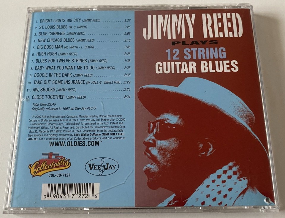 Jimmy Reed – Plays 12 String Guitar Blues USA Import CD Album 2000 ...