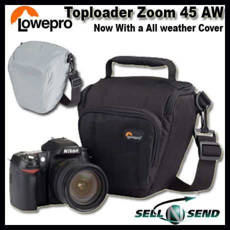 Lowepro Toploader Zoom 45 AW Black Digital Camera Bag Top Load Case ...