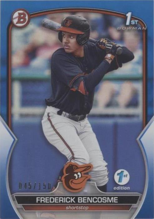 2023 Bowman 1st Edition - Frederick Bencosme #BPPF-35 Blue Foil /150 ...