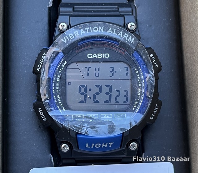 Casio 3446 Men's Illuminator Digital 100m Quartz Resin Black Sport ...