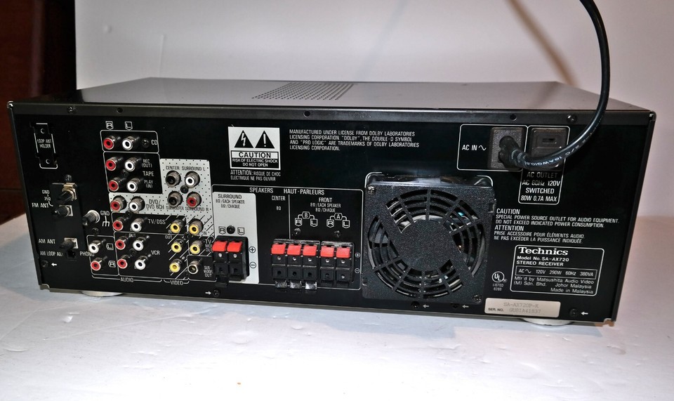 Vintage Technics SA-AX720 Stereo Receiver *TESTED* | eBay