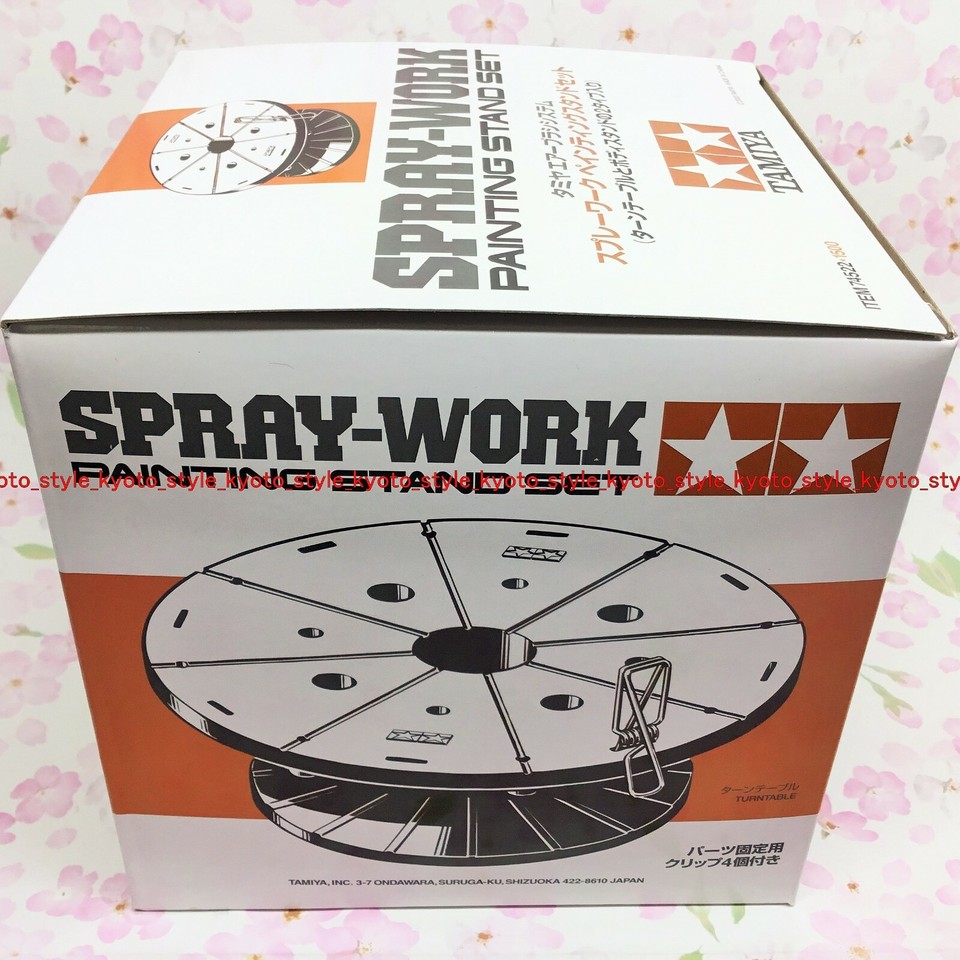 TAMIYA SPRAY-WORK PAINTING STAND SET ( Body stand & Turntable ) 74522 ...