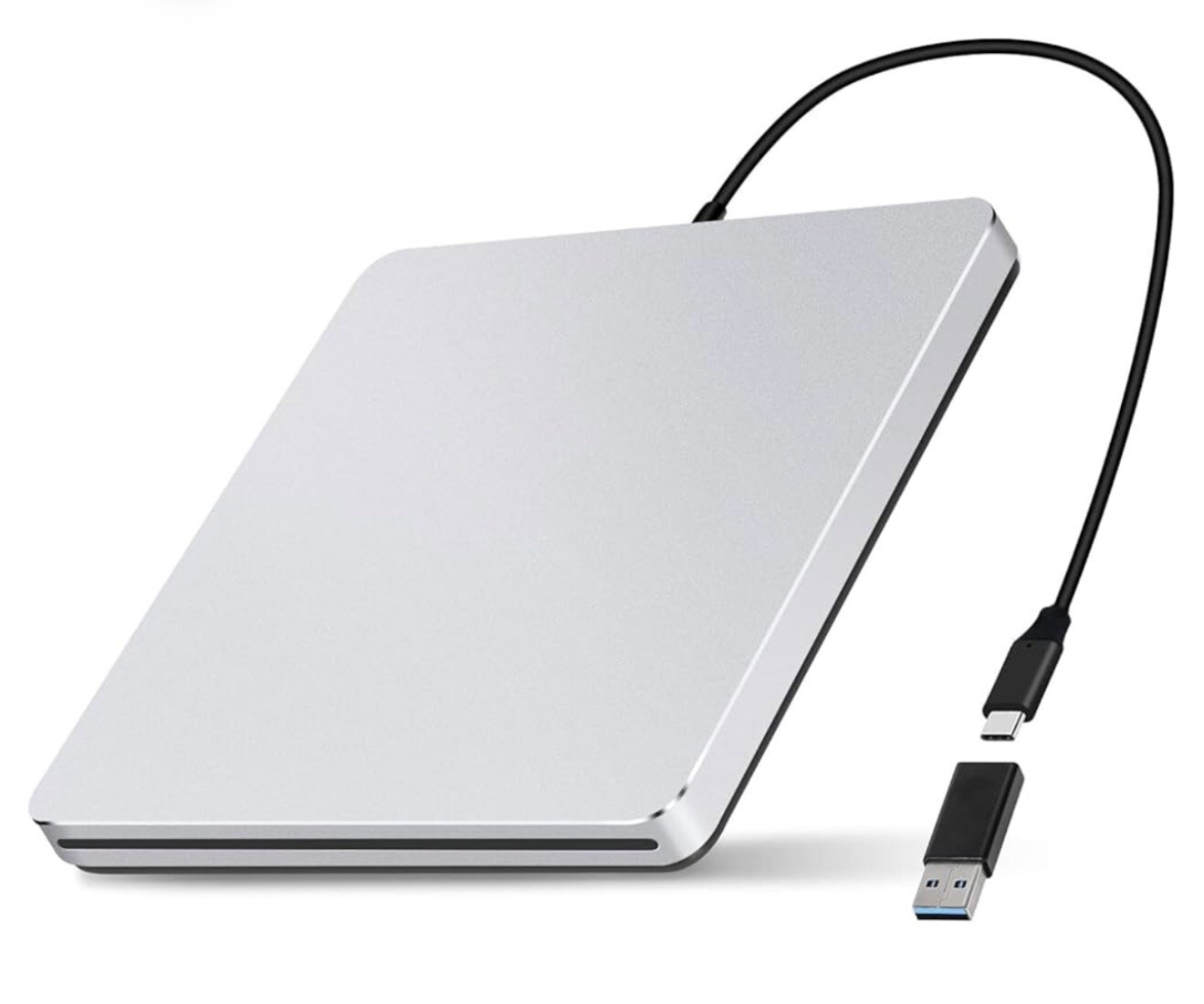 NOLYTH CD DVD Drive, Slot-In External DVD Drive USB ROM Burner Rewriter ...