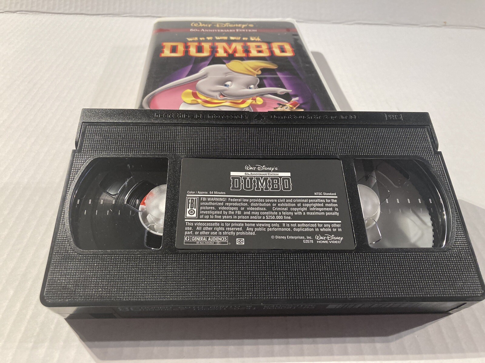 Dumbo (VHS, 2001, 60th Anniversary Edition) Used In Clam Shell Case Rated G 786936144468| eBay