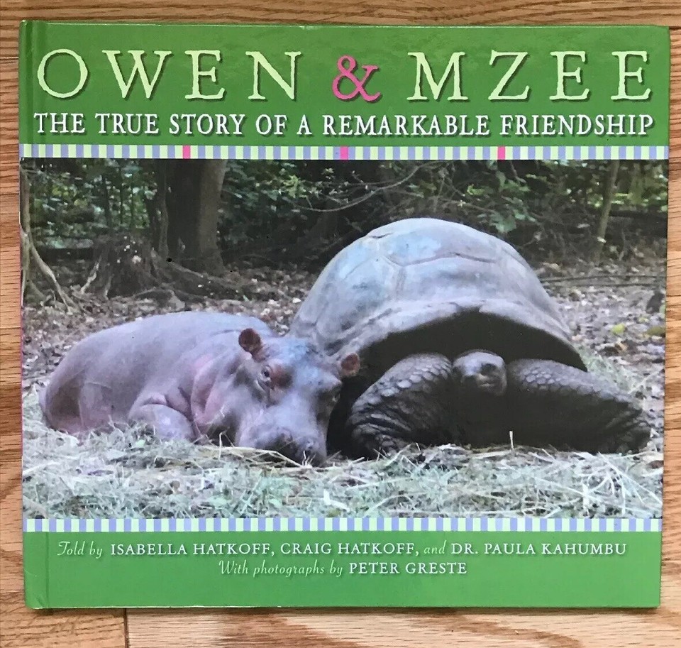 Owen & Mzee Hardcover Illustrated Book The True Story Of A Remarkable ...