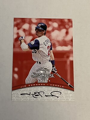Jim Edmonds 1997 Donruss Signature Series Autograph Auto SP California ...