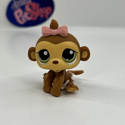 MONKEY #216 W/ Accessory - Authentic Littlest Pet Shop - Hasbro LPS | eBay