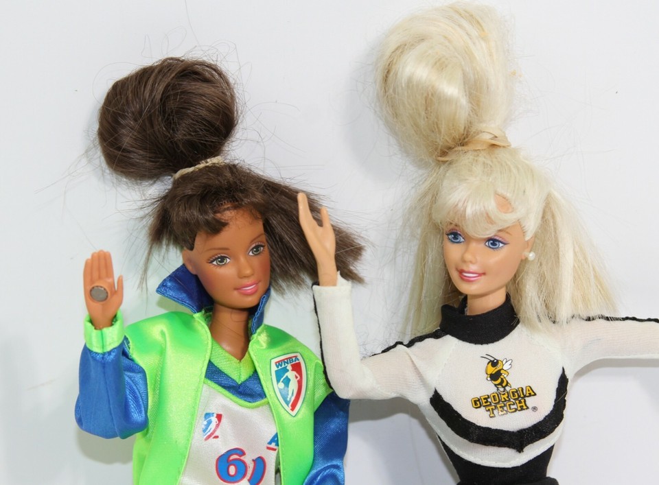 Mattel 1993 Teresa WNBA & Georgia Tech Cheerleader Bend And Move Barbie ...