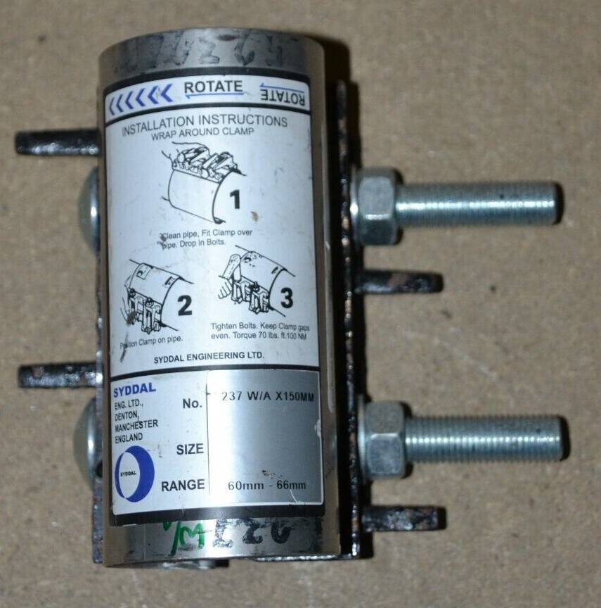 Syddal Pipe Repair Clamps Various Sizes | eBay