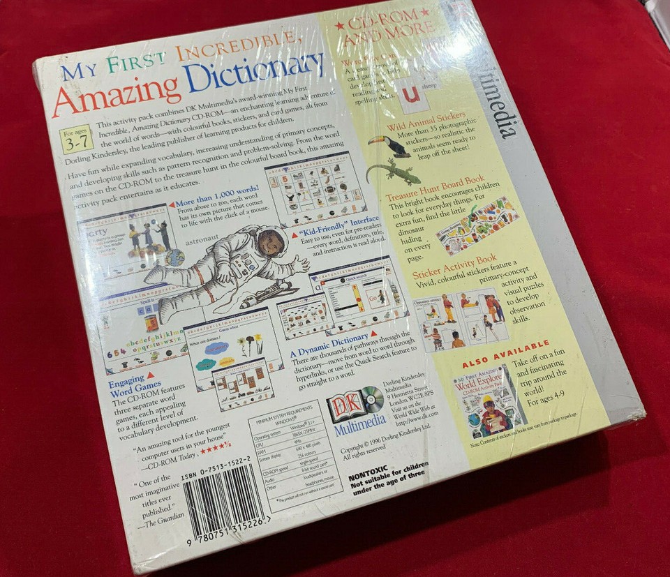 My First Incredible Amazing Dictionary CDROM for Windows 3.1 & later ...