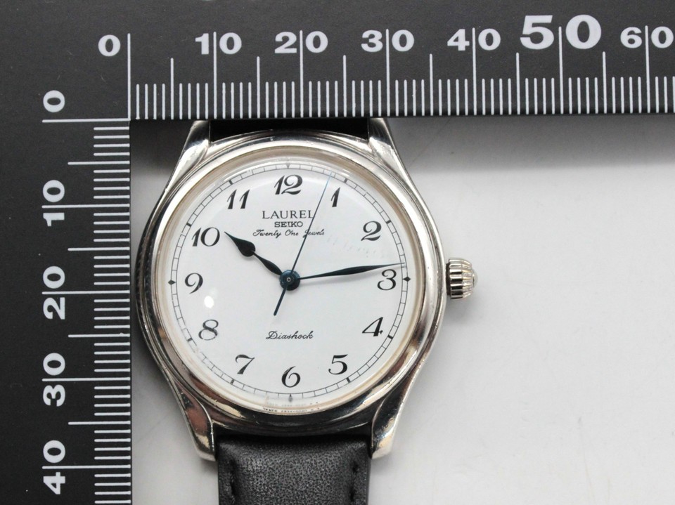 [Exc+5] SEIKO LAUREL 4S24-0040 925 Silver 21J AT Men's Watch From JAPAN ...