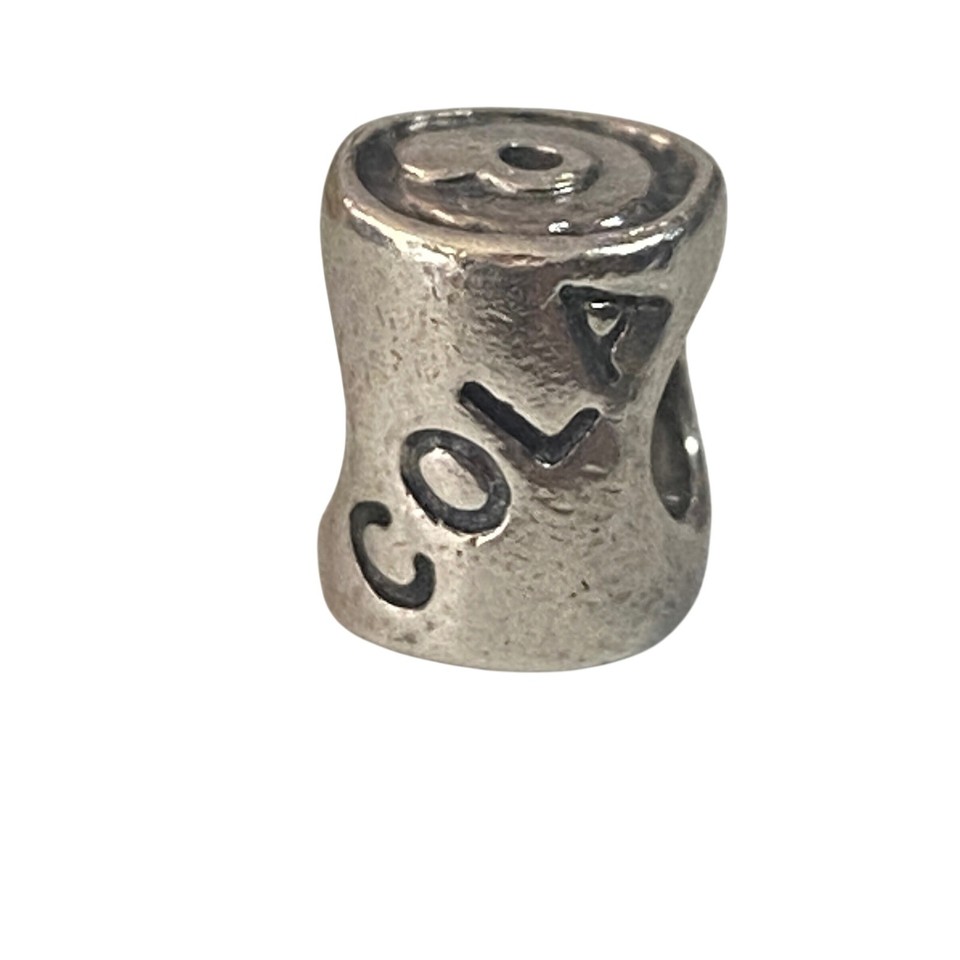 Soda Pop Can Charm Bead Silver Tone Novelty Bracelet or Necklace | eBay