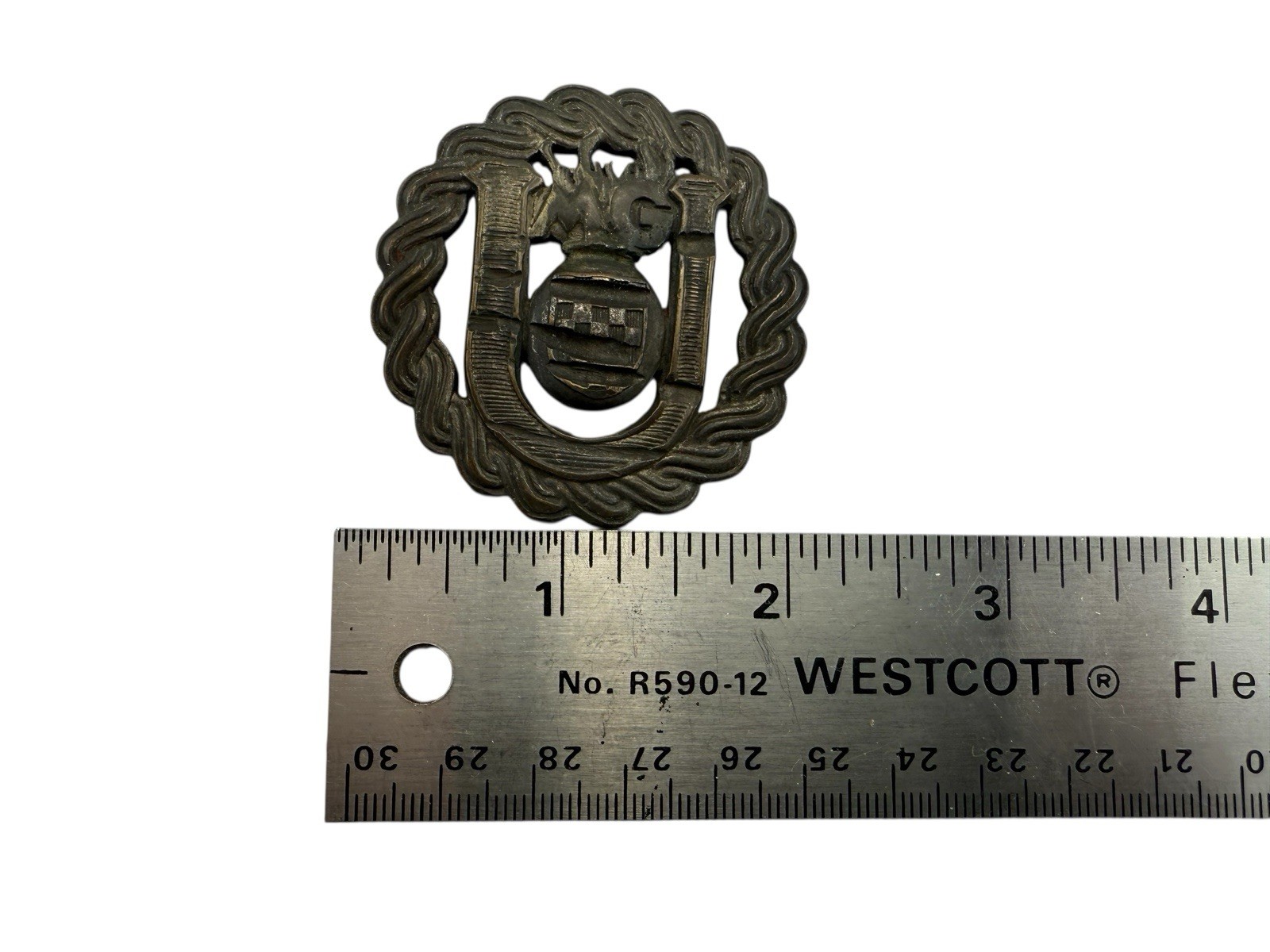 WW2 WWII Croatia Croatian Army Military Ustasha Visor / Cap Badge ...