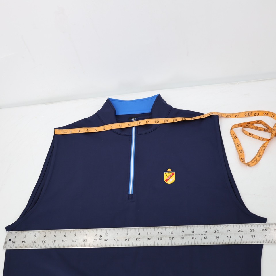 NWT FootJoy Vest Men's Large Performance Half Zip Golf Gathered Bottom ...