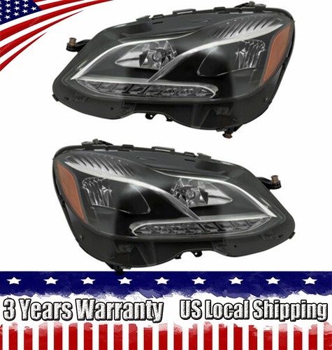 For 2014-2016 Mercedes-Benz E-Class E350 E300 W212 LED Headlights ...