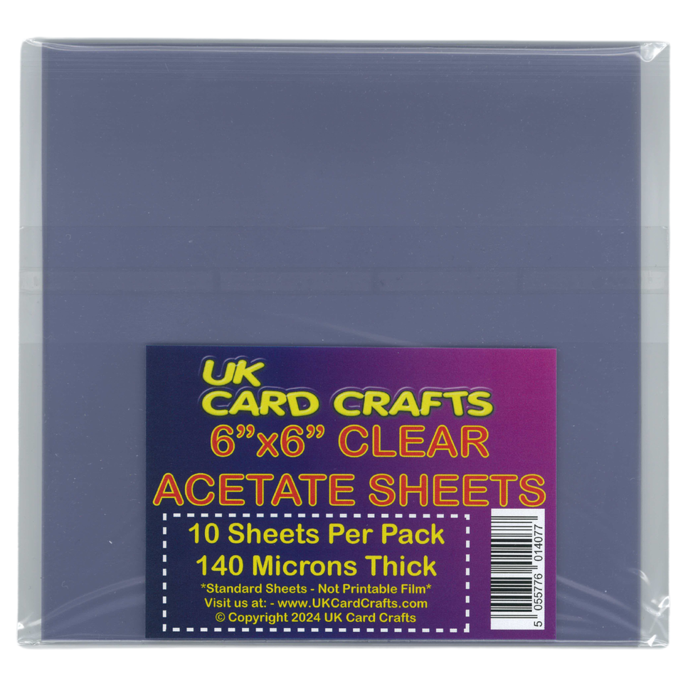 Acetate Sheets Transparent Clear OHP, Craft, Office Acetate Film ...