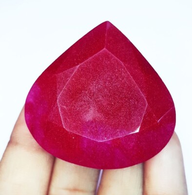 Natural Red Ruby 181.72 Ct Loose Gemstone Certified Opaque Ruby Big ...