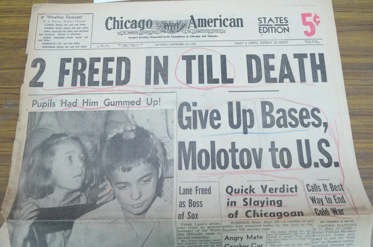 Emmett Till Newspaper