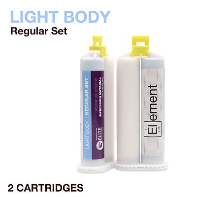 Element LIGHT BODY VPS PVS Impression Material REGULAR Set 2 X 50ML ...