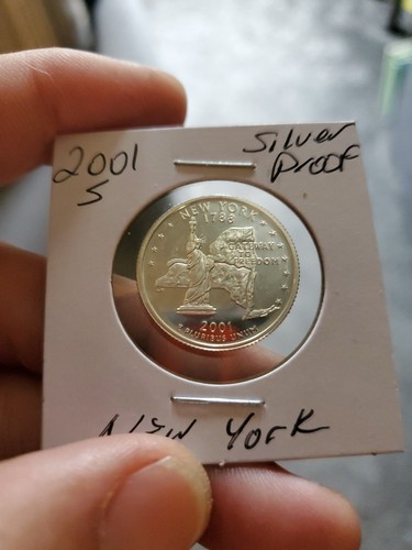2001 S NEW YORK *90% SILVER PROOF* STATE QUARTER | eBay
