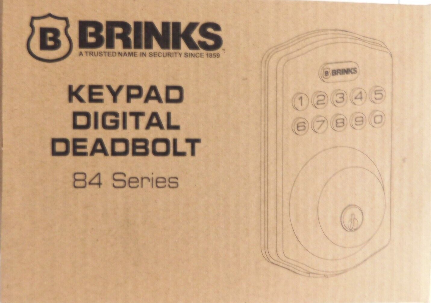 Brinks Keypad Digital Deadbolt-84 Series-tuscan Bronze for sale online ...