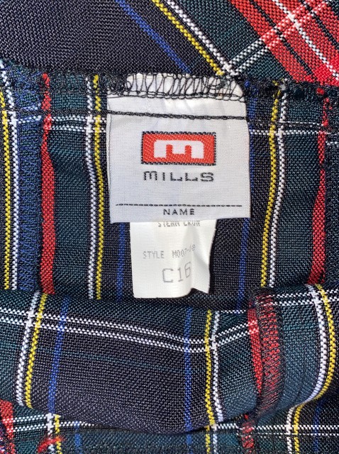 Mills School Uniform Skirt Girls Size 8 Tartan Plaid Box Pleat for sale ...