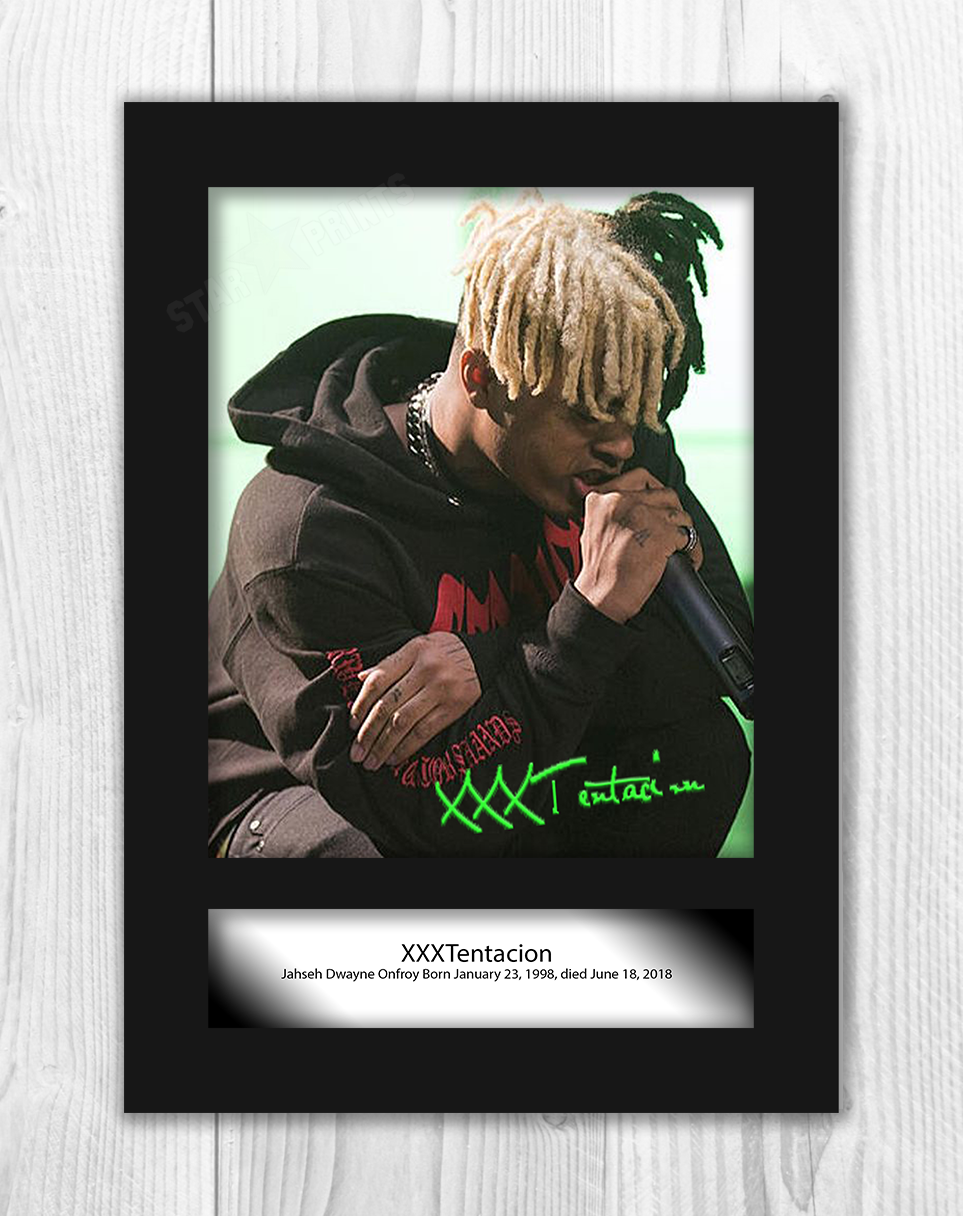 XXXTentacion (5) A4 signed mounted photograph picture poster. Choice of ...