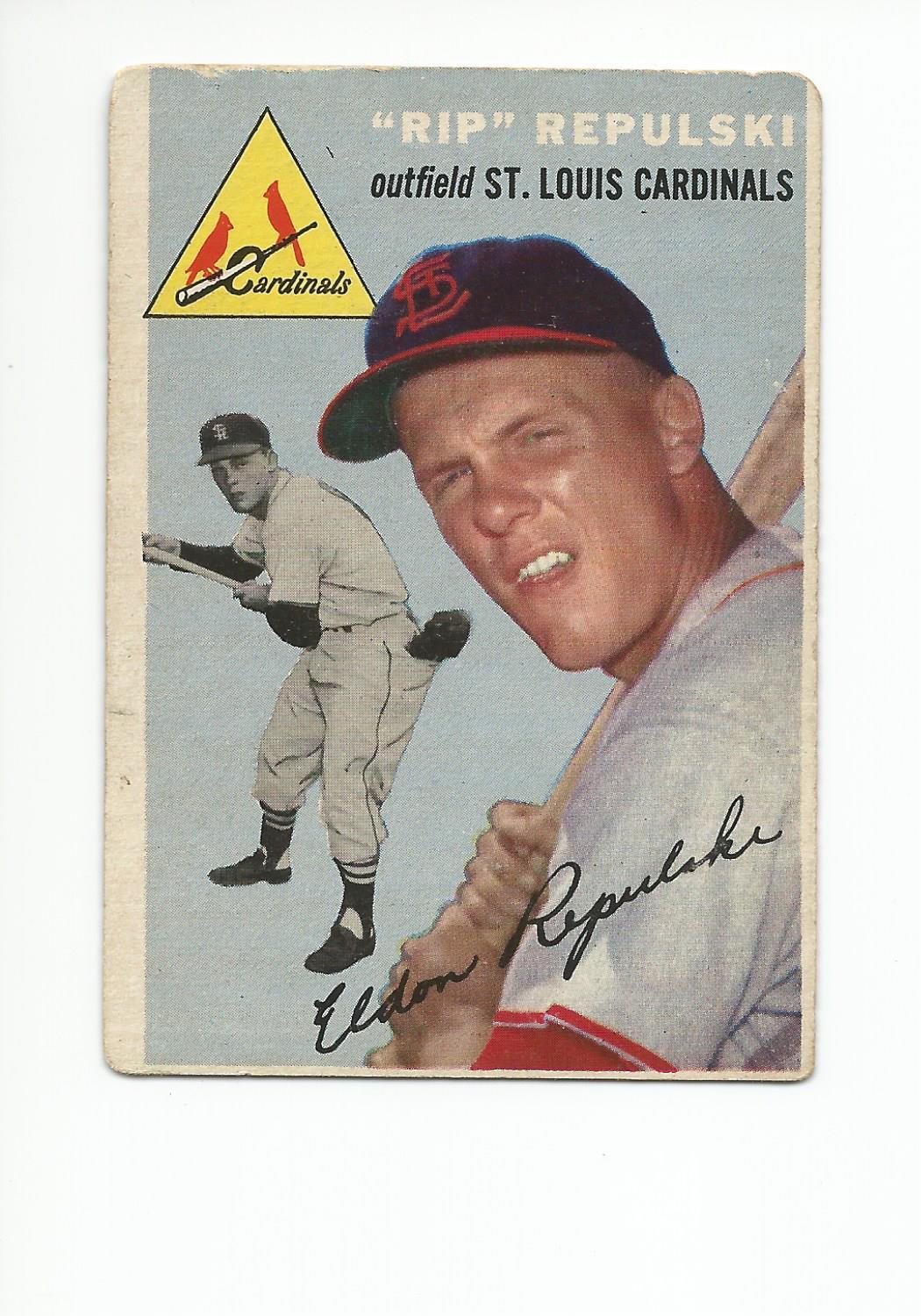 RIP REPULSKI 1954 Topps Baseball card #115 St Louis Cardinals FAIR | eBay