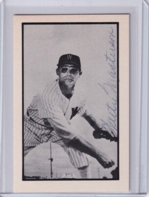 1983 CCC #9 WALT MASTERSON 1953 BOWMAN STYLE HAND SIGNED AUTOGRAPH ...