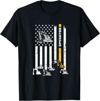 Heavy Equipment Operator USA Flag Operator Gift Unisex T-Shirt | eBay