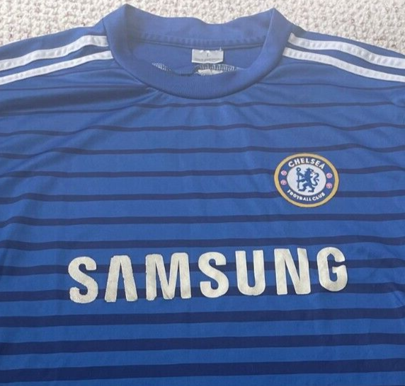 CHELSEA FC Football soccer futbol Club SAMSUNG jersey style Blue shirt ...