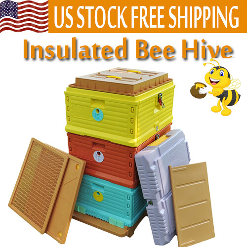 Insulated BPA free Plastic Bee Hives Langstroth Beehive House Beekeeping Boxes | eBay