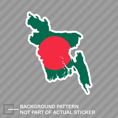 Bangladeshi Shaped Bangladesh Flag Sticker Decal Vinyl country pride | eBay