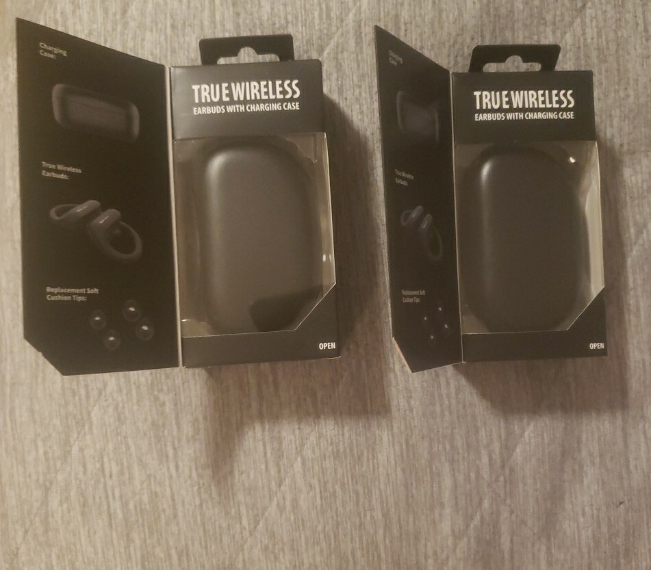 True Wireless Bluetooth Earbuds With Charging Case Black 17LY86BK for ...