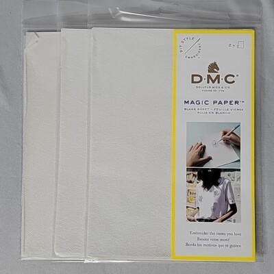 DMC Magic Paper Blank Sheets 5.8"X8.3" 3/Pkg X 2 Sheets Total Sheets 6 ...