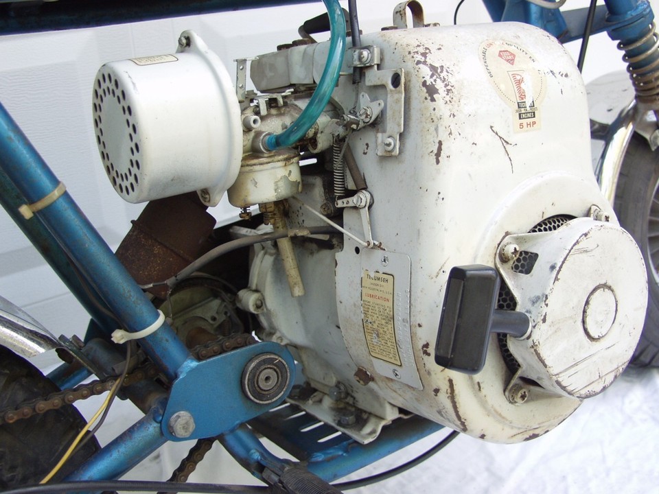 Rupp TT-500 Mini Bike 1968 Vintage Minibike H50 Tecumseh 5HP Cycle XL ...