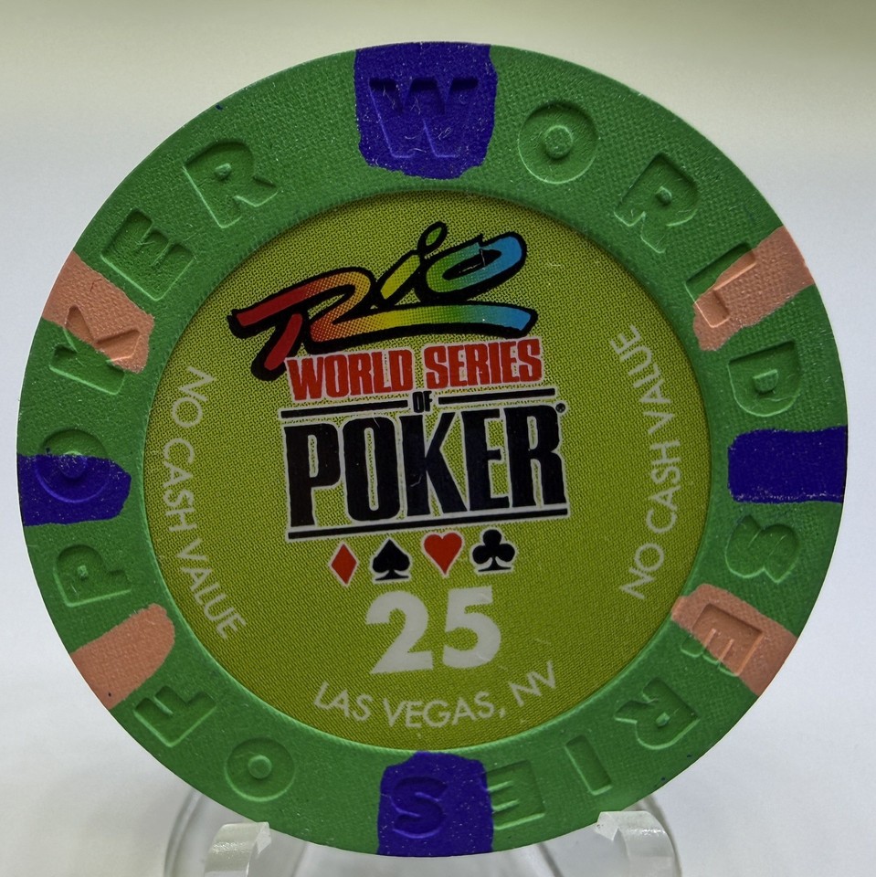 Rio World Series Of Poker WSOP Sample Set (7 Chips) Paulson Gaming ...