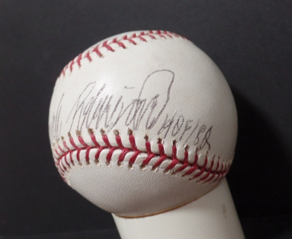 Frank Robinson Autographed Baseball - HOF 82 | eBay