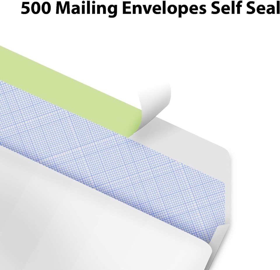 #10 Business Security Envelopes Self Seal - 500 Peel and Seal White ...