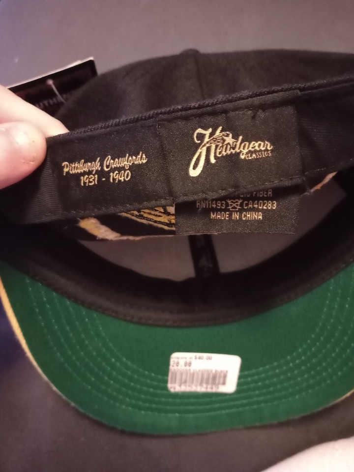 NEW Pittsburgh Crawfords Hat Baseball Cap Fitted 8 NBL Negro League ...